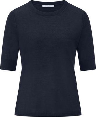 Peter Hahn Rundhals-Pullover 1/2-Arm Peter Hahn blau