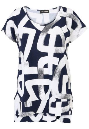 Doris Streich Kurzarmshirt (1-tlg) mit Grafik-Muster