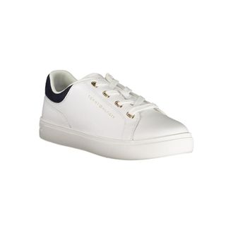 Tommy Hilfiger Leather and Polyurethane Low-Top Sneaker - White