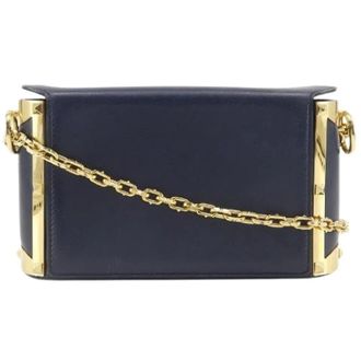 Valentino Pre-owned Schultertasche aus Lammleder (Nieten-Ketten-Schulter) - - Pre-owned - Damen - Blau - ONE SIZE