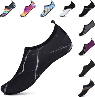 Saguaro Badeschuhe Damen Wasserschuhe Herren Atmungsaktiv Strandschuhe für Yoga Aquaschuhe Frauen Surfschuhe Männer Sommer Strand Garten Wassersport Surfen Be