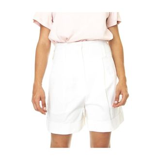 Lacoste Damen, Shorts, Wei&szlig;, SGr&ouml;&szlig;e