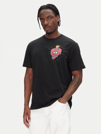 Just Cavalli T-Shirt 78OAHE07 Schwarz Regular Fit