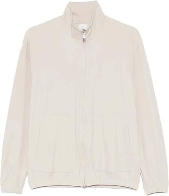Eleventy Homme, Vestes, Beige, Taille: S Blouson aviateur zipp&eacute; &agrave; col montant