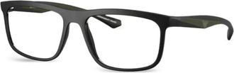 Emporio Armani lunettes de vue à monture rectangulaire - Noir