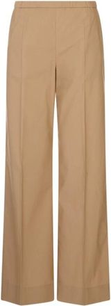Moncler Femme, Pantalons, Brun, Taille: 34 FR Pantalon en Popeline