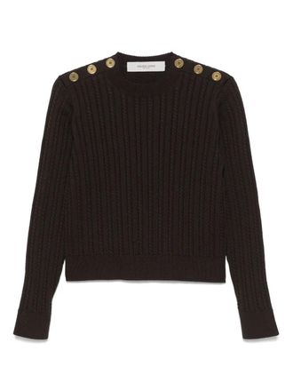 Golden Goose pull en maille torsadée - Marron