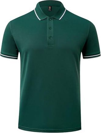 Generic Lot de t-shirts pour homme - Col rond d&eacute;contract&eacute; &agrave; manches courtes solide uni muscle coupe r&eacute;guli&egrave;re T-shirt en coton respirant, Vert, 4XL
