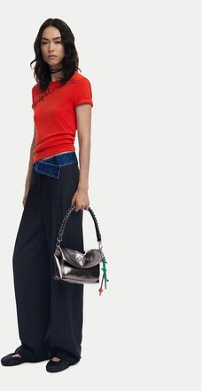 Desigual Handtasche Half Logo Trokel 25WAXPAQ Braun