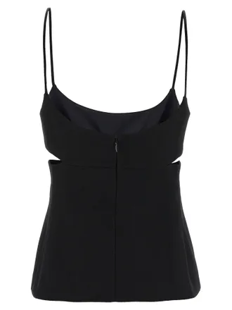 Victoria Beckham Cut-Out Tank Top - Black