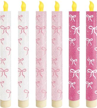 Generico Konische Kerze ohne Flamme zum Valentinstag | LED-Kerzen mit flackerndem Effekt f&uuml;r die Heimdekoration - Konische Kerzen mit LED-Beleuchtung | f&uuml;r Zuh