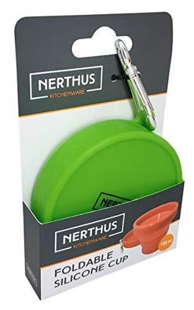 Nerthus Kitchenware FIH 455 faltbarer Silikonbecher, 150 ml