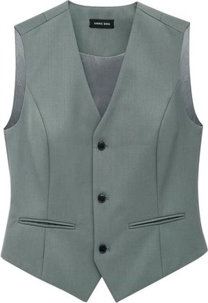 Anine Bing Femme, Vestes, Vert, Taille: 36 FR Waistcoat