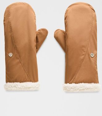 lululemon Boucle Lined Mittens - Brun - Taille XL