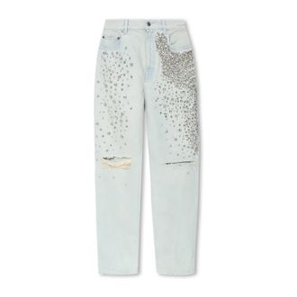 Golden Goose Jeans mit Kristallen - - Jeans - Damen - Blau - W25