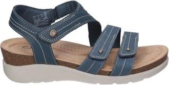 Clarks Femme Arla Stroll Sandale, Blue Combi, 38 EU