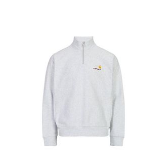 Carhartt Work in Progress Sweatshirt col zipp&eacute; en coton m&eacute;lang&eacute;
