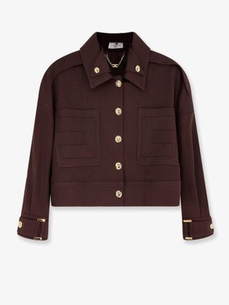 Elisabetta Franchi Cropped viscose jacket - ELISABETTA FRANCHI - gender_Woman
