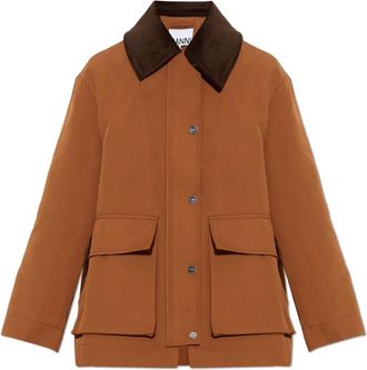 Ganni Femme, Vestes, Brun, Taille: 38/40 FR Veste Oversize