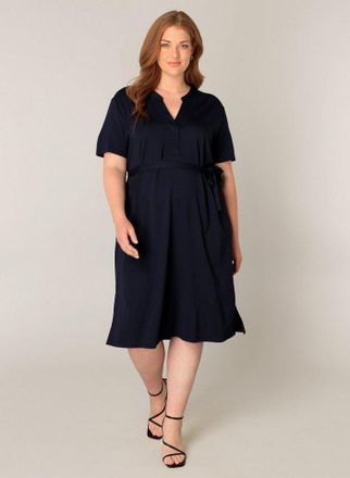 Base Level Curvy Sommerkleid mit Bindeg&uuml;rtel