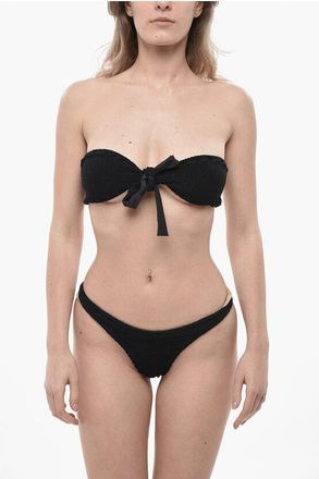 Reina Olga Bandeau Bikini with Wave Print and High Waist size One Size