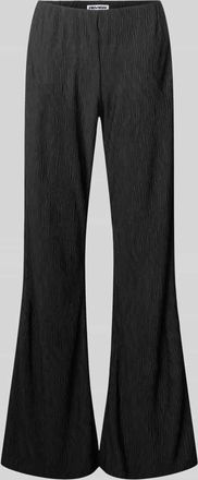 Review Flared Cut Hose mit Plisseefalten und elastischem Bund