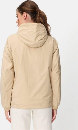Camel Active Outdoorjacke mit Allover-Print und unifarbener Seite Langarm