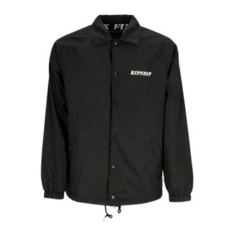 Ripndip Schwarze Coach Jacke Leicht Wasserdicht Herren - - Jackets - Herren - Schwarzk - M