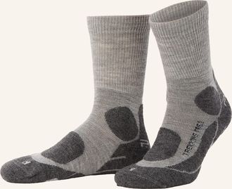 P.A.C. Trekking-Socken Tr 6.1 Medium Mit Merinowolle grau