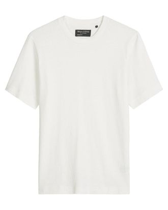 Marc O'Polo Strick-T-Shirt aus Bio-Baumwolle und Leinen, Regular Fit in