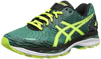 Asics Mixte Gel Nimbus 18 Chaussures de Running, Vert pin Flash Yellow Black, 39 EU