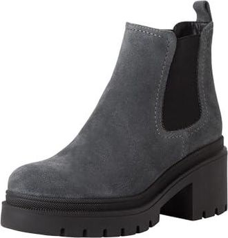 Tamaris Femme 1-25459-41 Bottine Chelsea, Suede Grise, 40 EU