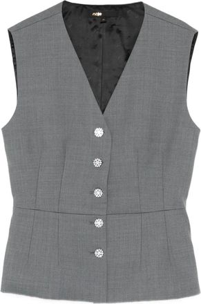 Maje Weste mit V-Ausschnitt - Grau