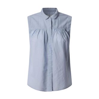 Pepe Jeans London Dazed Blue Elegante Bluse - - Blouses & Shirts - Damen - Blau - XS