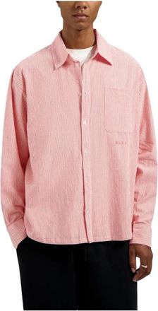 Olaf Hussein Homme, Chemises, Multicolore, Taille: XS Oversized Stripe Oxford Shirt