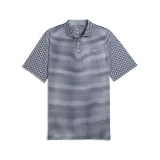 Puma Polo de golf Mono Check CLOUDSPUN Homme, V&ecirc;tements, Blanc, XXL