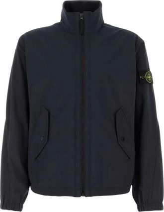 Stone Island Homme, Vestes, Bleu, Taille: S Veste &agrave; Col Haut