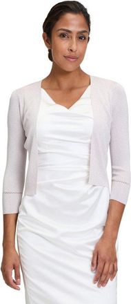 Vera Mont Strickjacke Damen Strickbolero ohne Verschluss (1-tlg) Glitzer