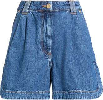 Farm Rio PLEATED DENIM SHORTS