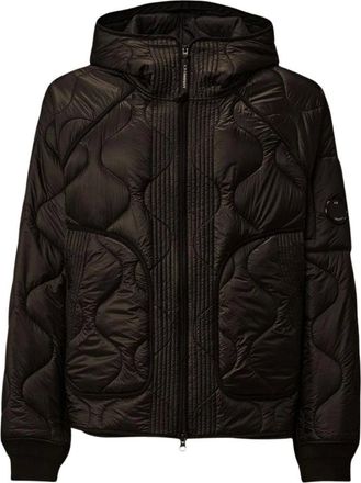 C.P. Company C.p. Company, Homme, Vestes, Noir, Taille: 2XL Veste matelass&eacute;e &agrave; capuche