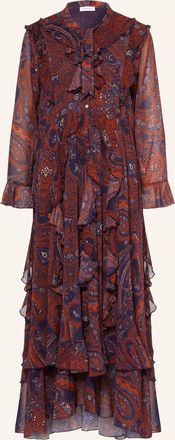 Darling Harbour Darling Harbour Schluppenkleid Mit Volants orange