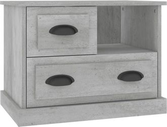 vidaXL Nachttisch Betongrau 60x39x45 cm Vidaxl