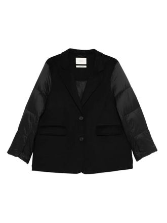 Vicolo padded-sleeve blazer - Schwarz