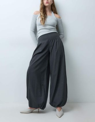 Asos Ballonhose im Tailoring-Stil in Grau