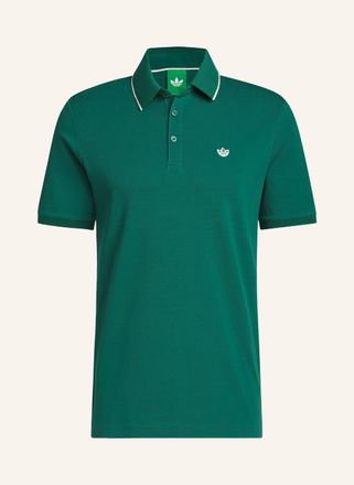 adidas Originals Adidas Originals Piqu&eacute;-Poloshirt Original Twistknit Trefoil gruen