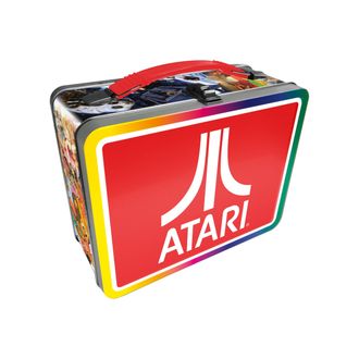 Aquarius Atari Fun Box - Stabile Aufbewahrungsbox aus Zinn mit Kunststoffgriff und gepr&auml;gter Frontabdeckung - Offizielles Lizenzprodukt von Atari und Sammlerst