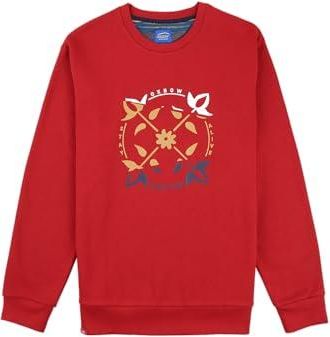 Oxbow Sweat col Rond Graphique 4Flo Solar Hiver 2024 sans Capuche, Col Rond, Motif sur lavant