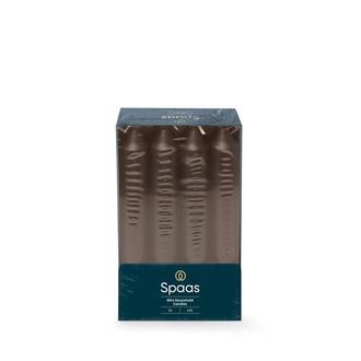 Spaas Mini Tafelkerze x8 5 St; schwarz