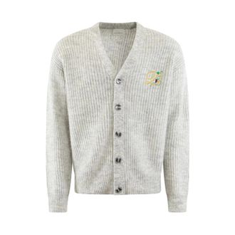 Dr&ocirc;le de Monsieur Herren Cardigan in Raisin Farbe - - Knitwear - Herren - Grau - S