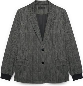 Fiorella Rubino Femme, Vestes, Gris, Taille: 54 FR Blazer avec poignets contrast&eacute;s
